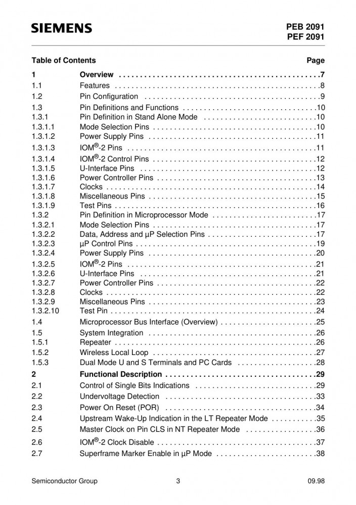 PEB2091 technical document page 3