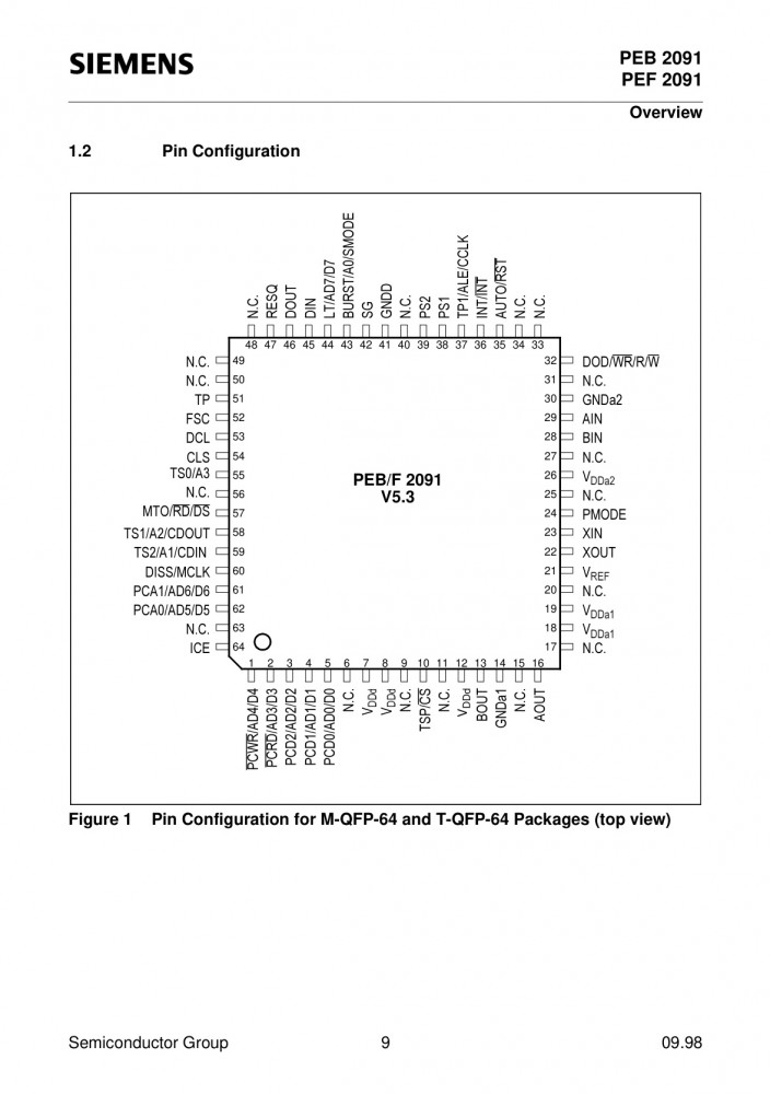 PEB2091 technical document page 9