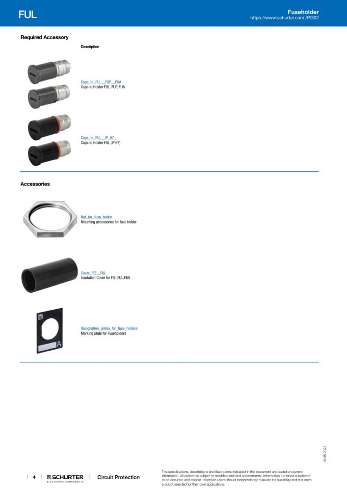 SCHURTER 0031.2307 datasheet page 4