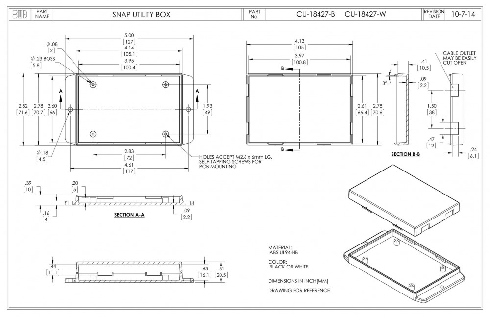 CU-18427-W product drawing page