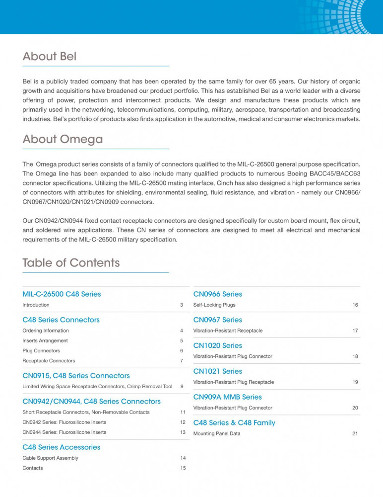 CINCH Omega catalog page 2