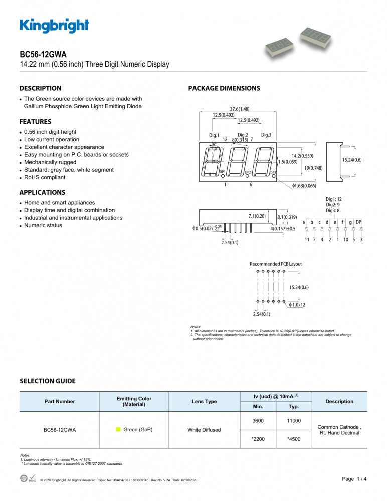 BC56-12GWA datasheet page 1