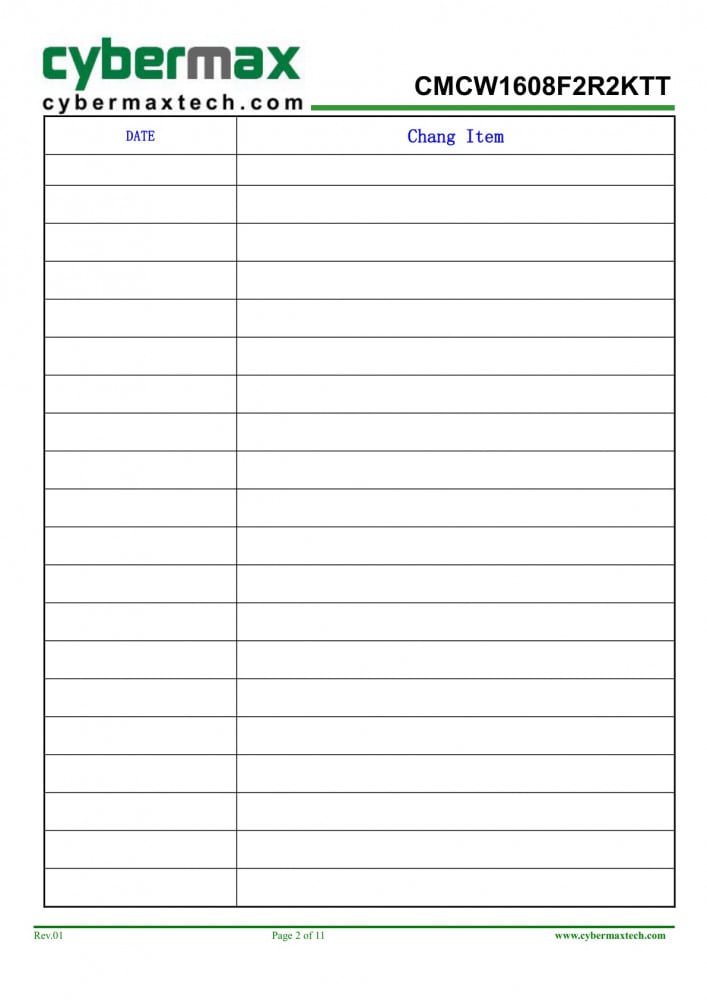 CMCW1608F2R2KTT approval document page 2