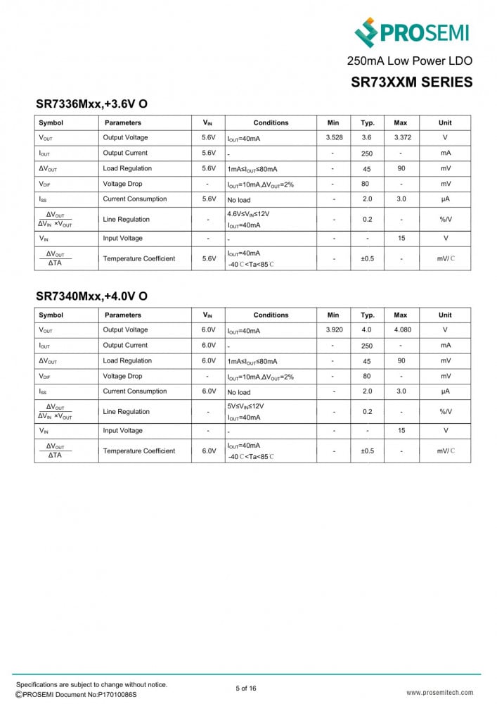 SR7330MPR datasheet page 5