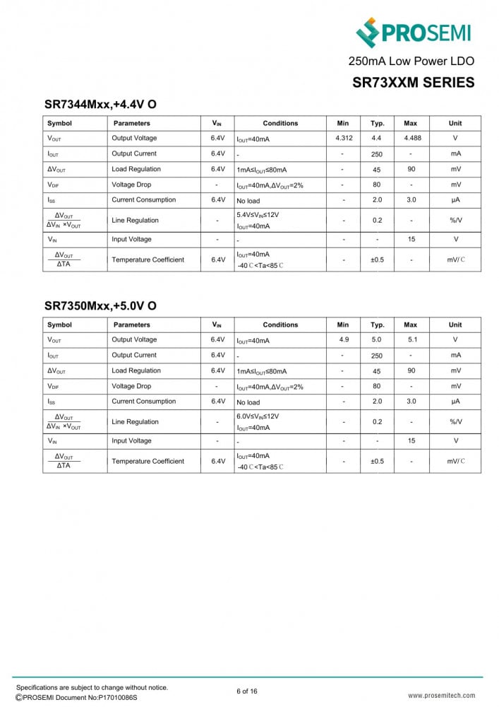 SR7330MPR datasheet page 6