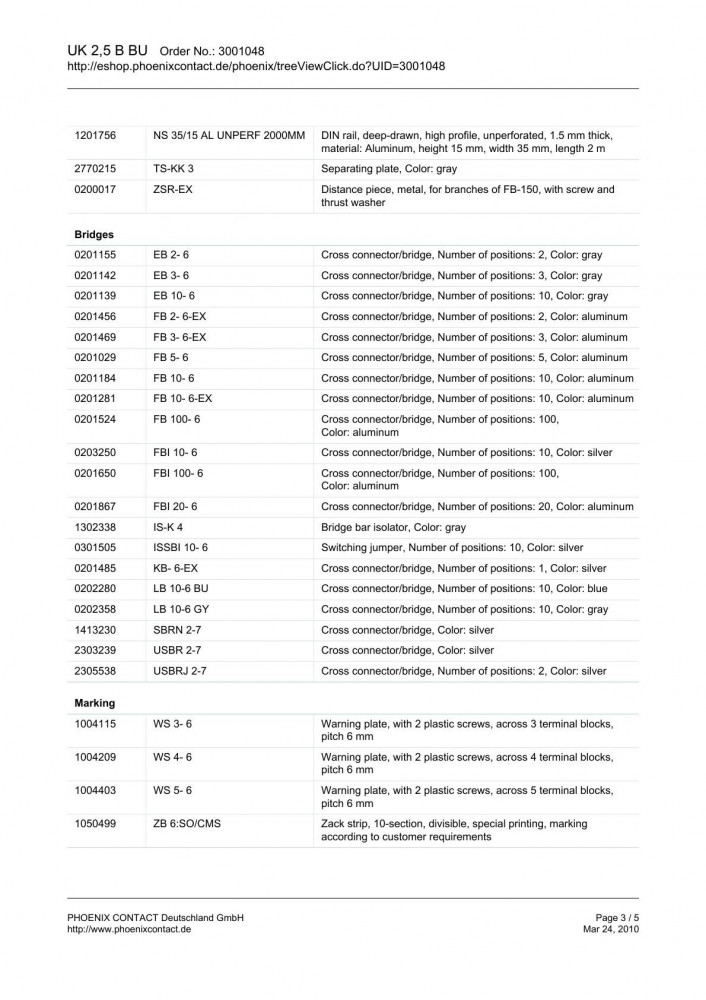 UK 2,5 B BU technical document page 3