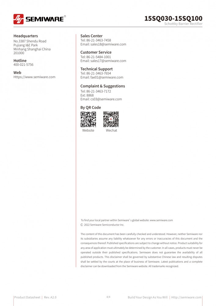 15SQ040 datasheet page 4