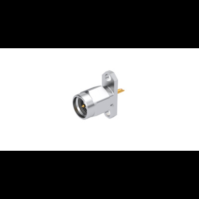 SMA / 2 HOLE FLANGE PLUG RECEPTACLE WITH SOLDER POT CONTACT for sale