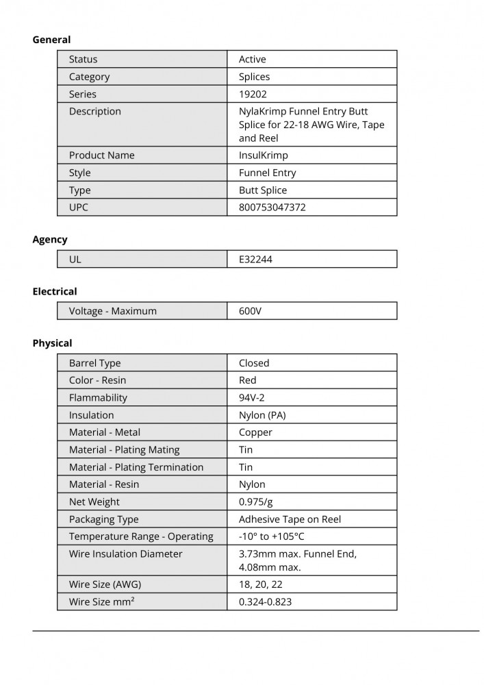 Product document image 2 for MOLEX 192020012