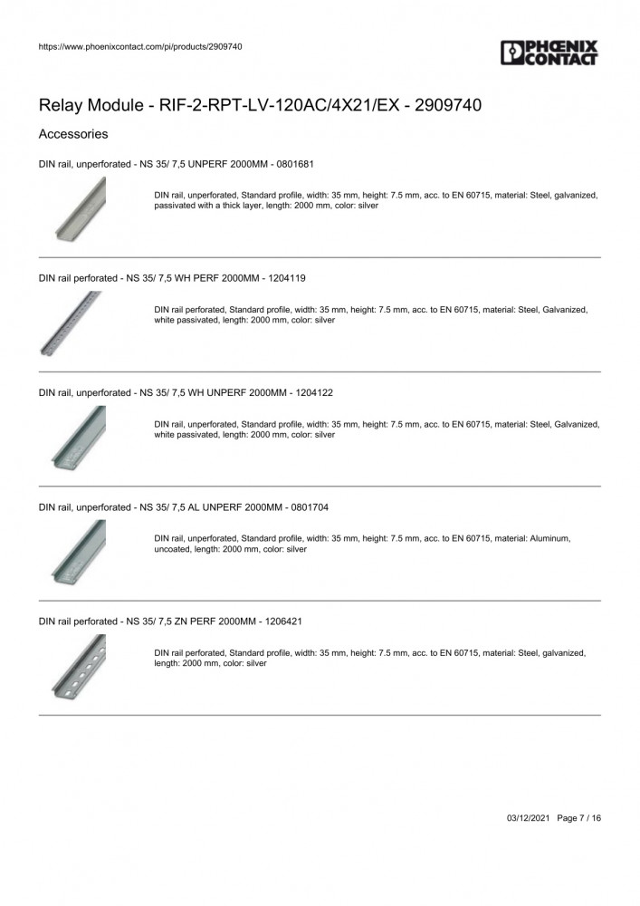 Phoenix Contact 2909740 technical document page 7