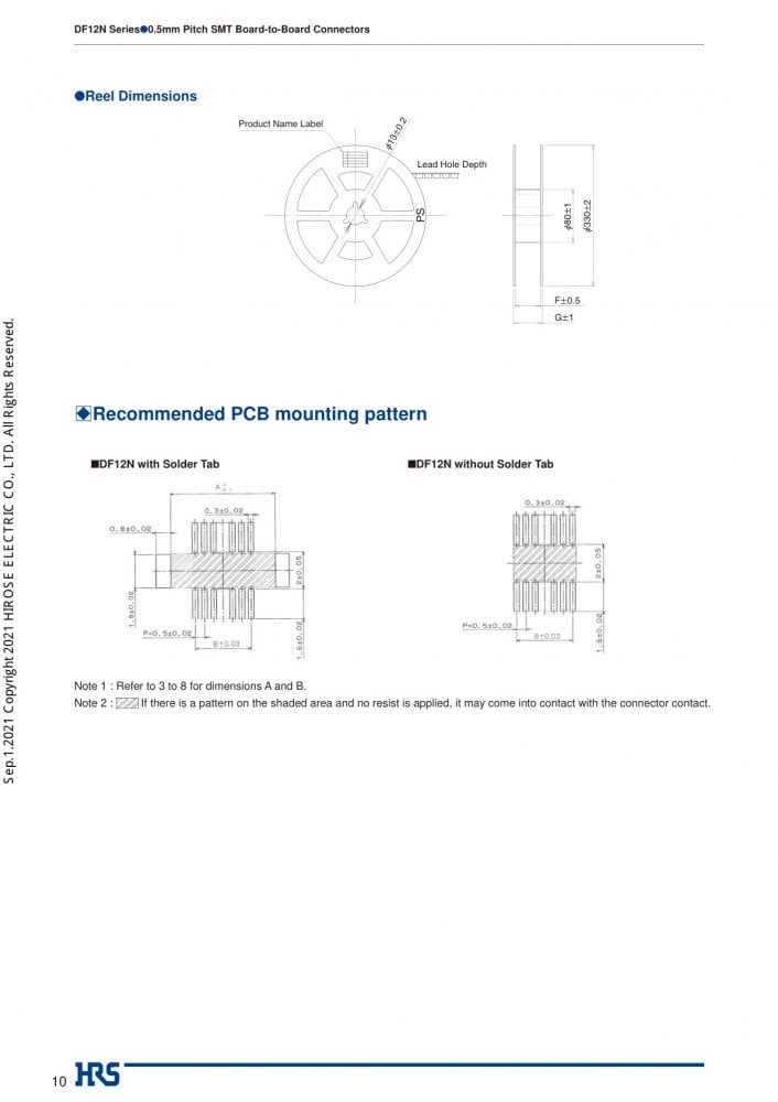 HRS DF12N datasheet page 10
