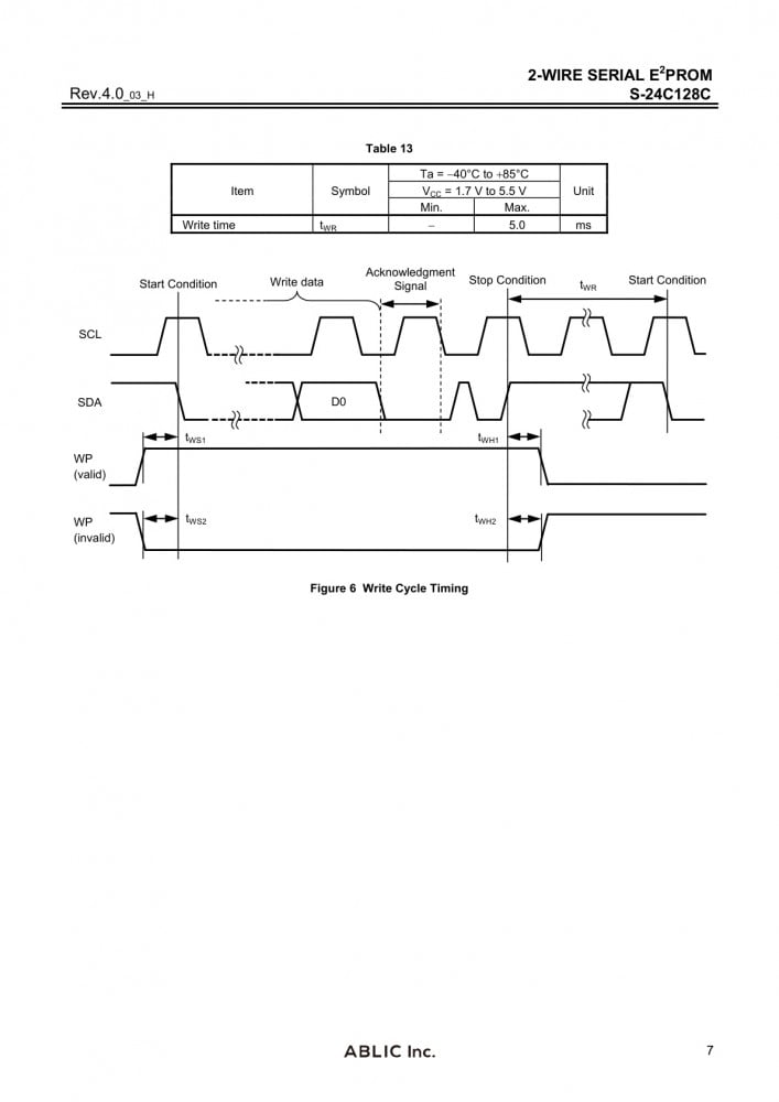 S-24C128C datasheet page 7
