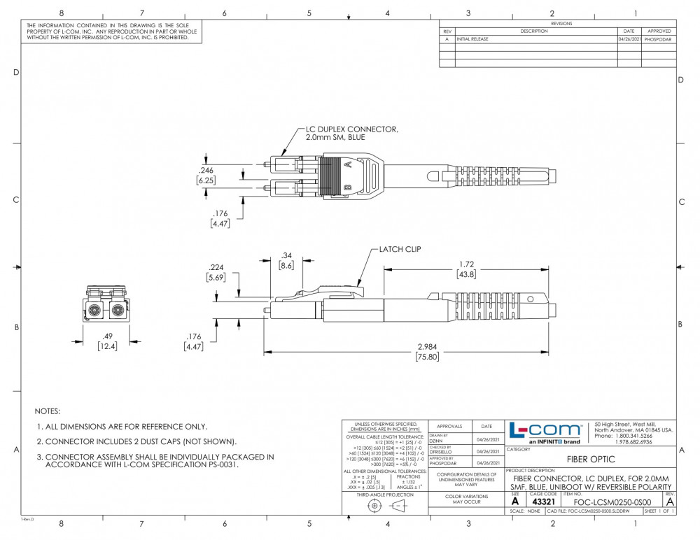 FOC-LCSM0250-0S00 technical document preview