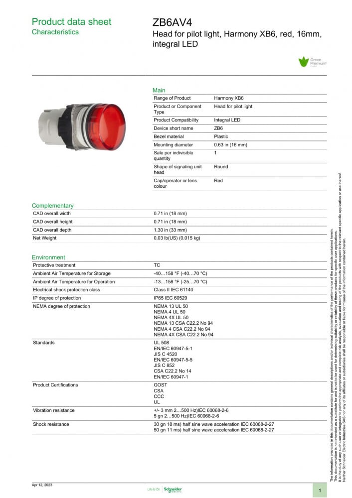 ZB6AV4 technical document page 1