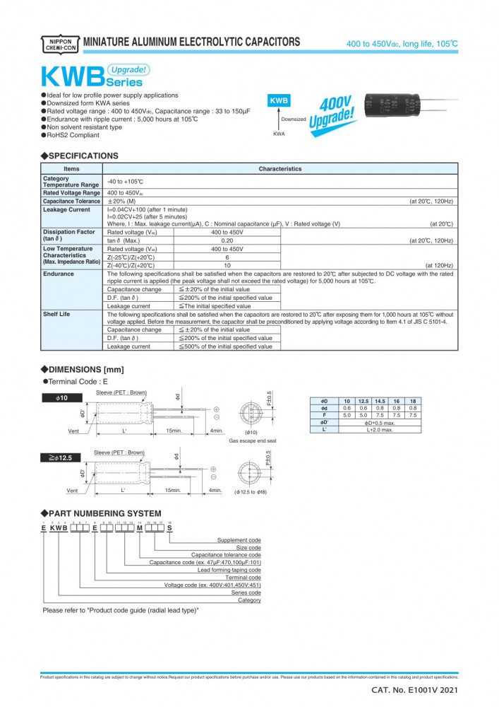 NCC KWB series technical document, page 1