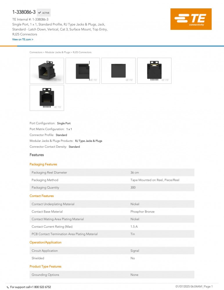 1-338086-3 technical document page 1