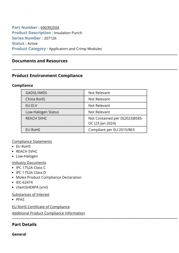 Product document image, page 1