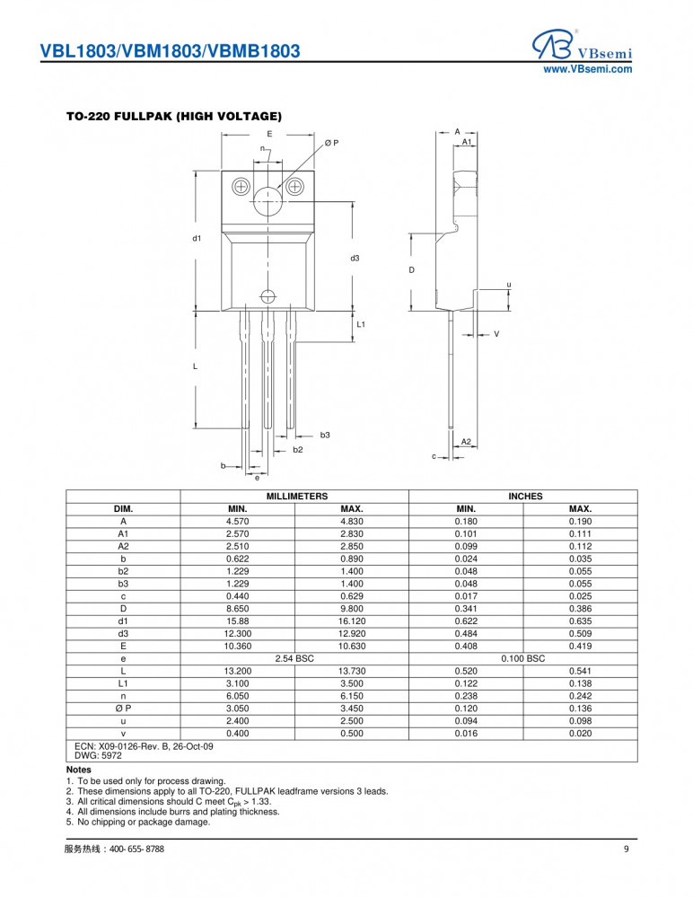 VBMB1803 datasheet page 9