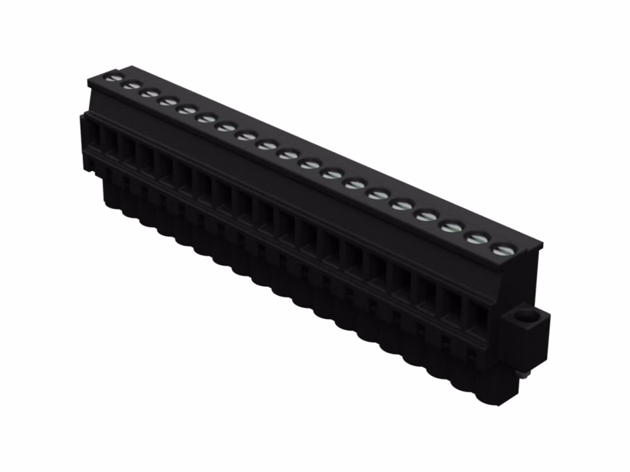 5.00mm Pitch Eurostyle Vertical Plug, with Retention Screws and Reverse Imprinting, Rear Wire Entry, Black, 19 Circuits for sale