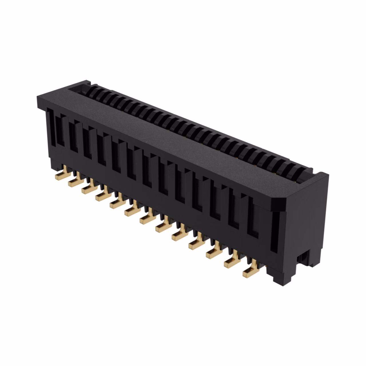 Easy-On FFC/FPC Connector, 0.50mm Pitch, Surface Mount, Vertical, Non-ZIF, Reverse Footprint, Gold Plating, Black, 26 Circuits for sale