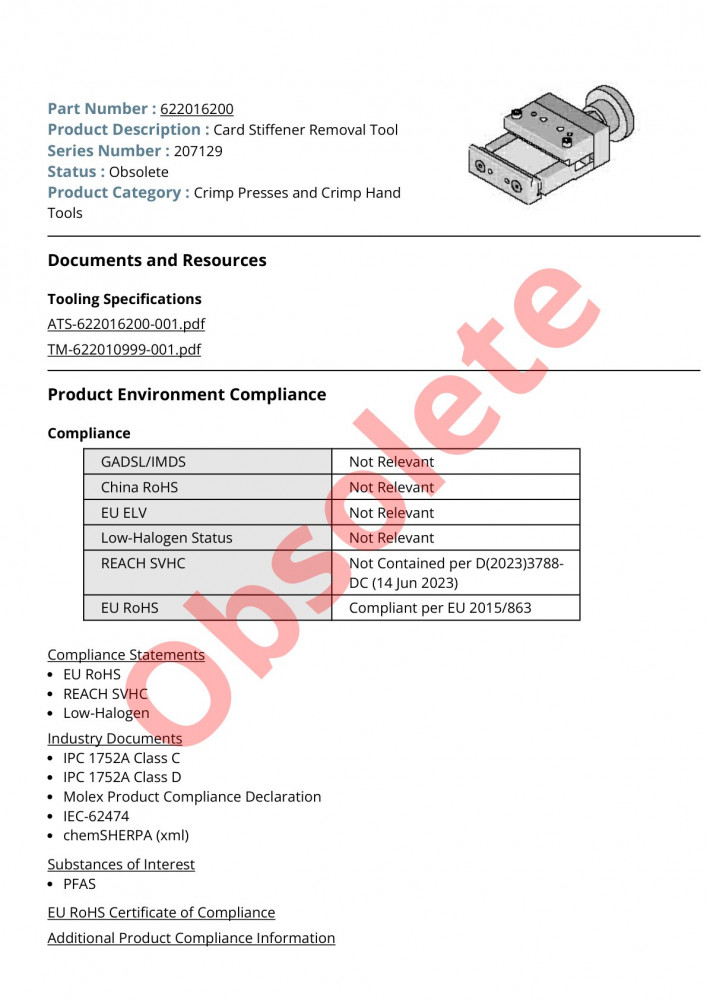 Tooling document page 1