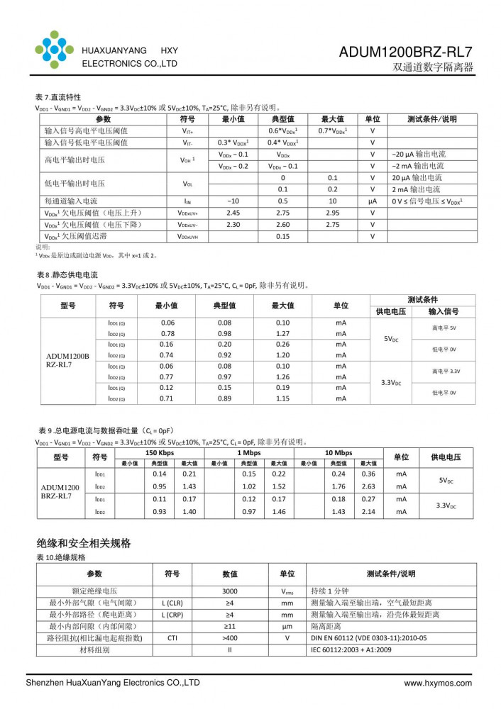 ADUM1200BRZ-RL7-HXY datasheet page 4