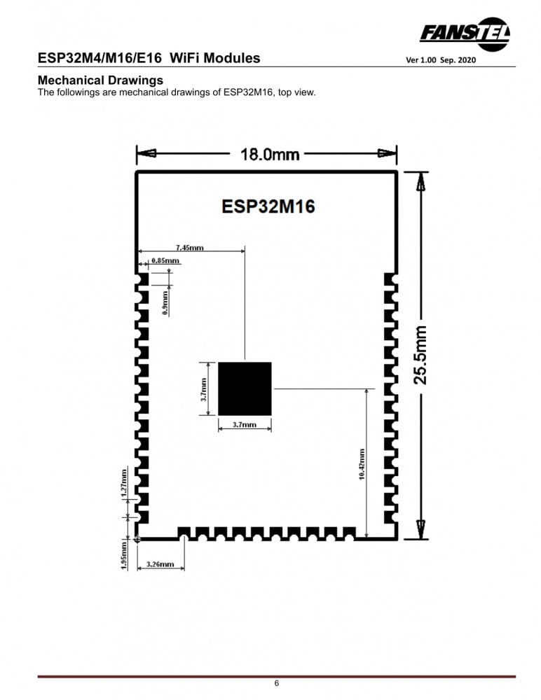 ESP32M4 datasheet page 6