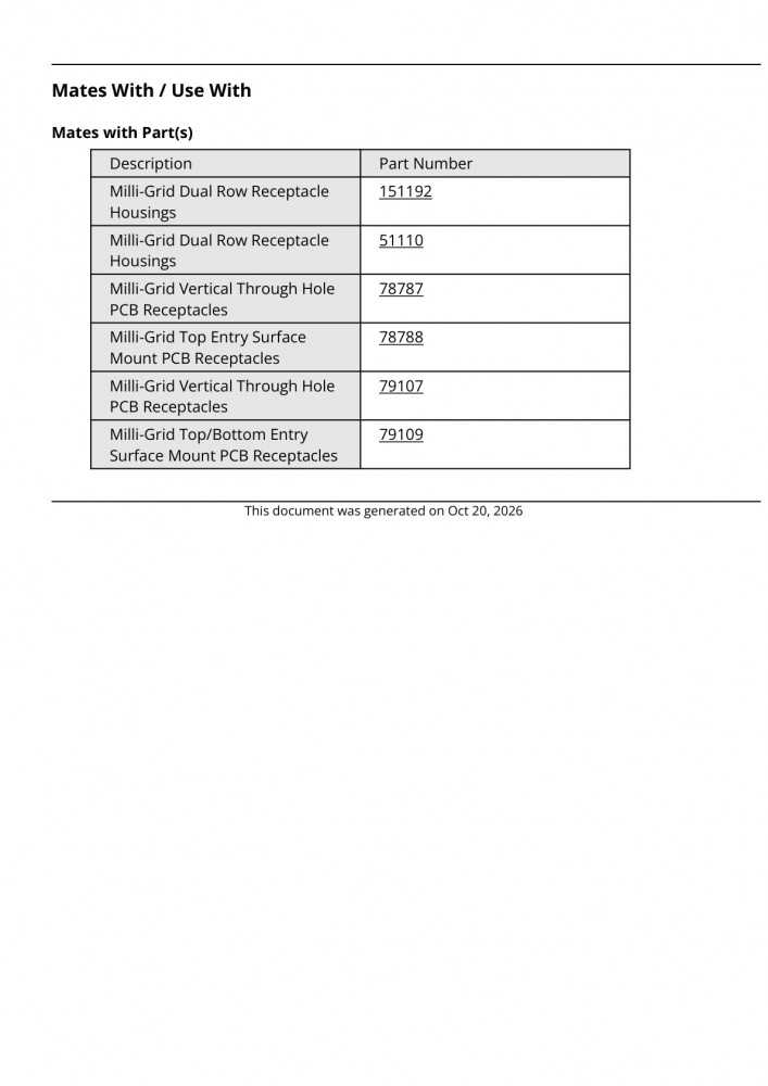 Molex 151117 product specification page 4