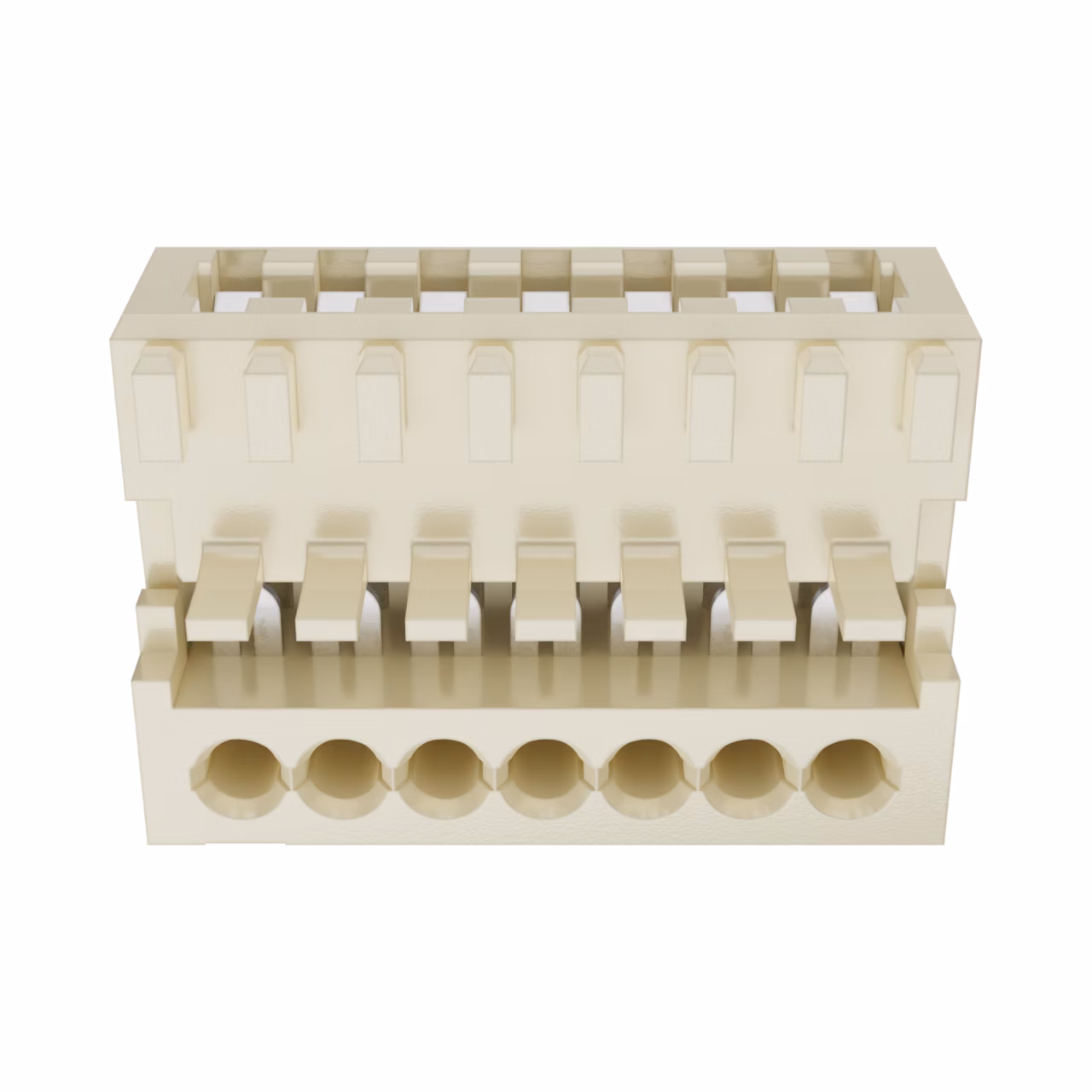 Appli-Mate RAST 2.5 Connector, 2.50mm Pitch, Female, 7 Circuits, Closed Endwalls, Silver Plating for sale