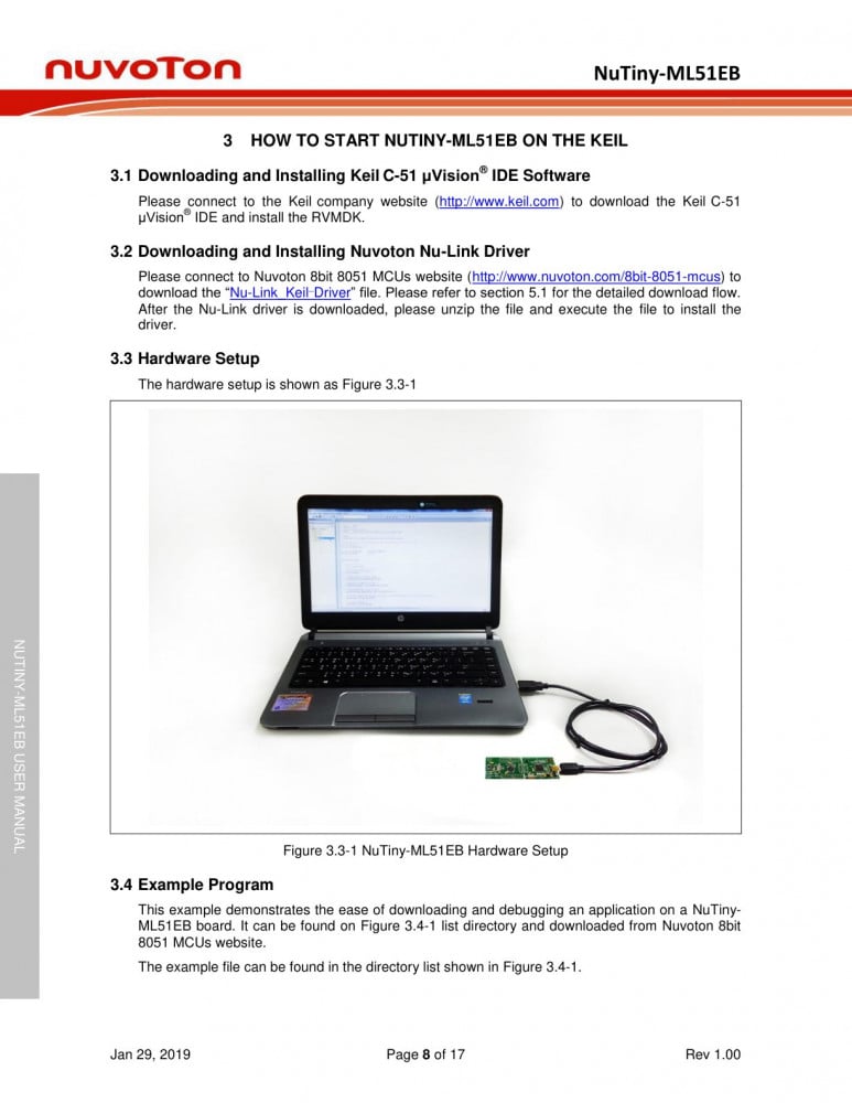 NuTiny-ML51EB manual page 8