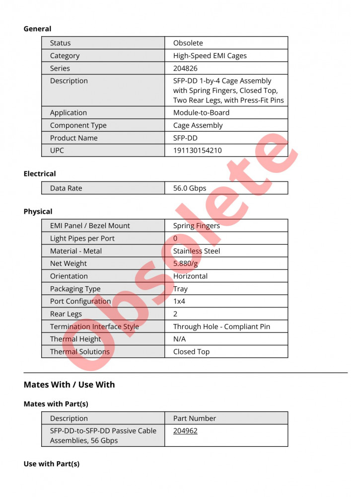 MOLEX 2048265004 technical document, page 2
