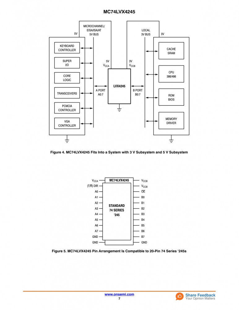 MC74LVX4245 technical document, page 7