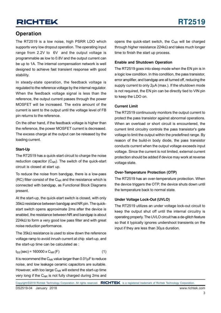 RT2519 datasheet page 3