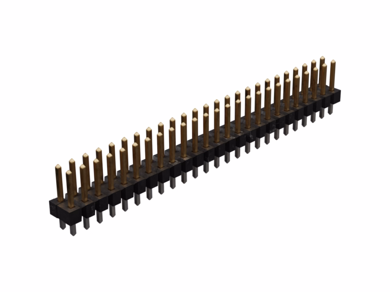 C-Grid Header, 2.54mm Pitch, Through Hole, Dual Row, Vertical, 50 Circuits, 0.38µm Gold (Au) Plating, Tray Packaging, Lead-Free for sale
