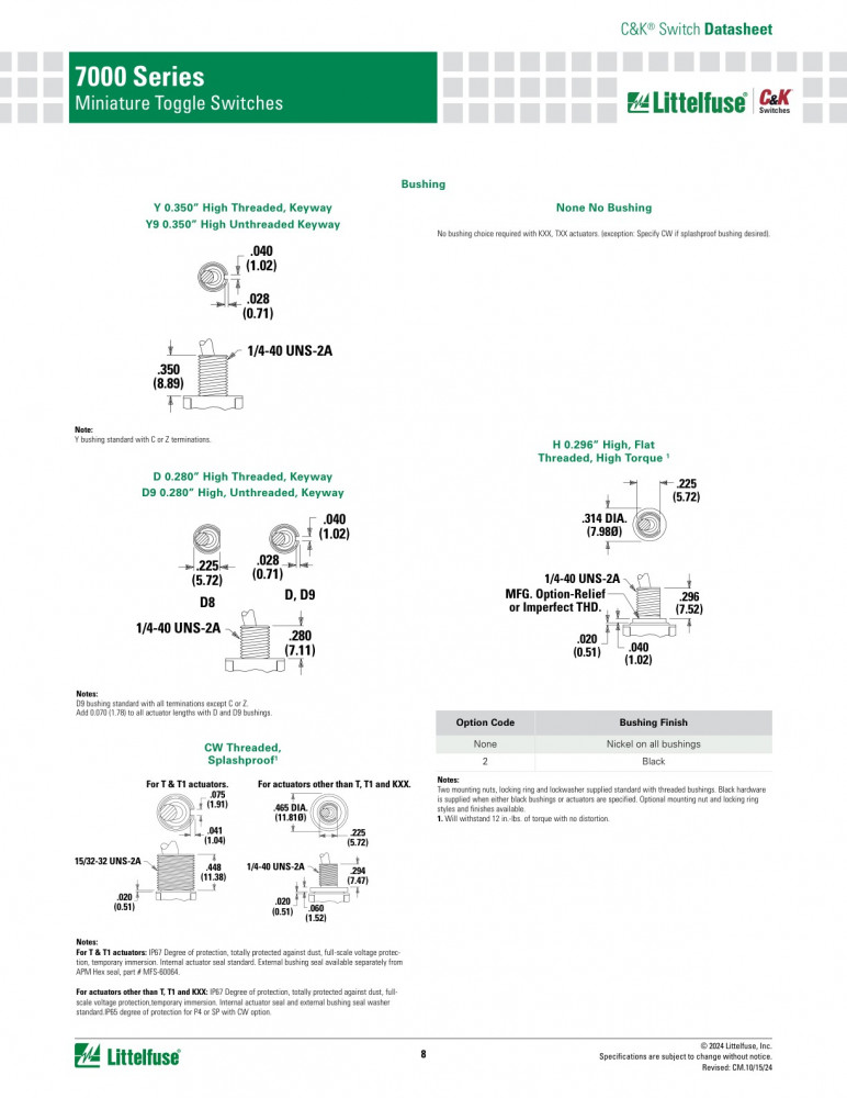 7101SYZQE datasheet page 8