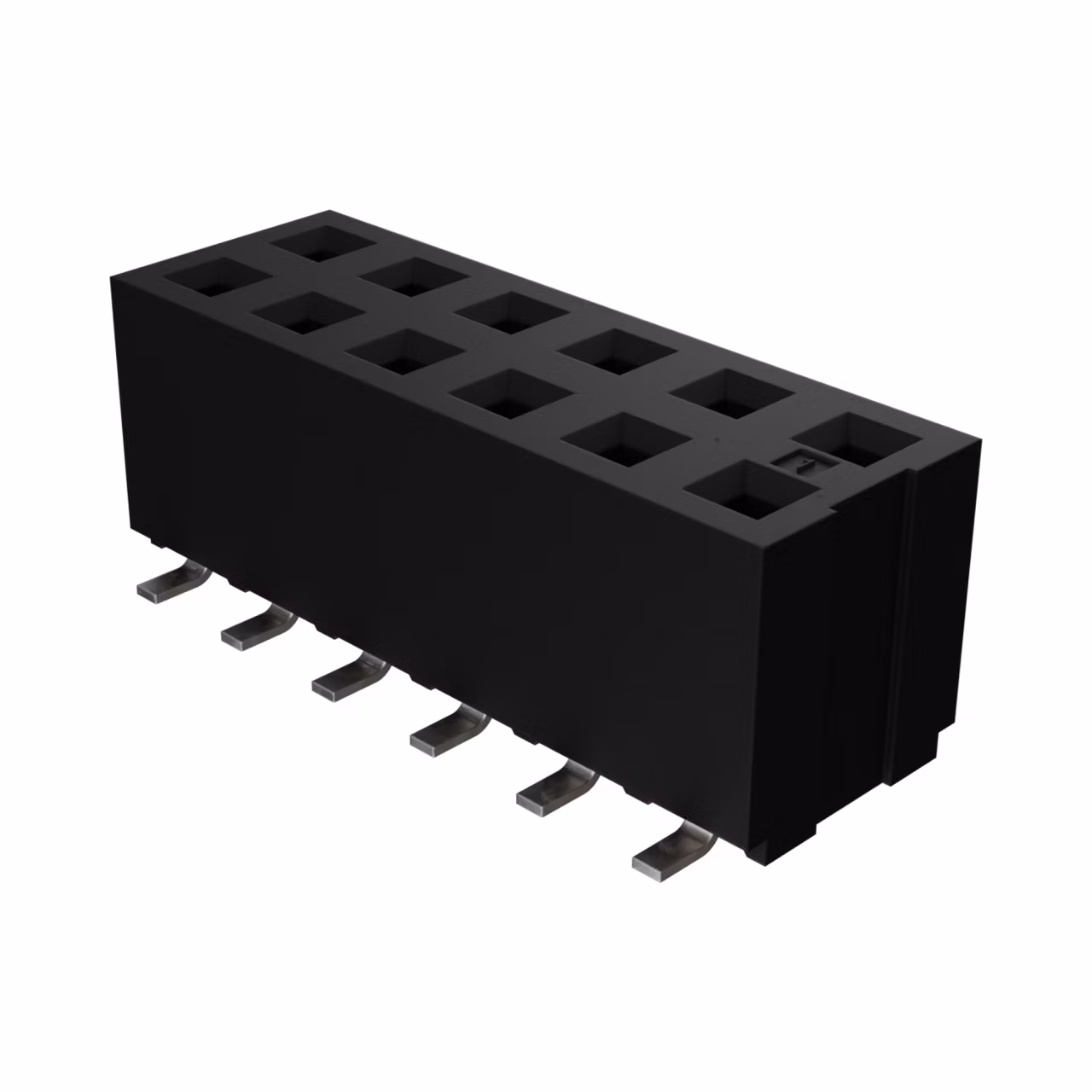 Milli-Grid Receptacle, Surface Mount, Vertical, Top Entry, without Plastic Pegs, without Cap, Tape and Reel, 2.50µm Tin (Sn) Plating, 12 Circuits, Lead-Free for sale