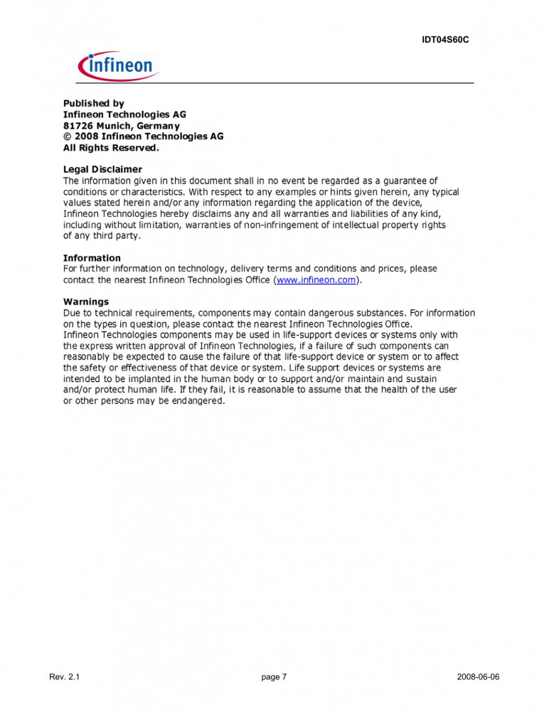 IDT04S60C datasheet page 7