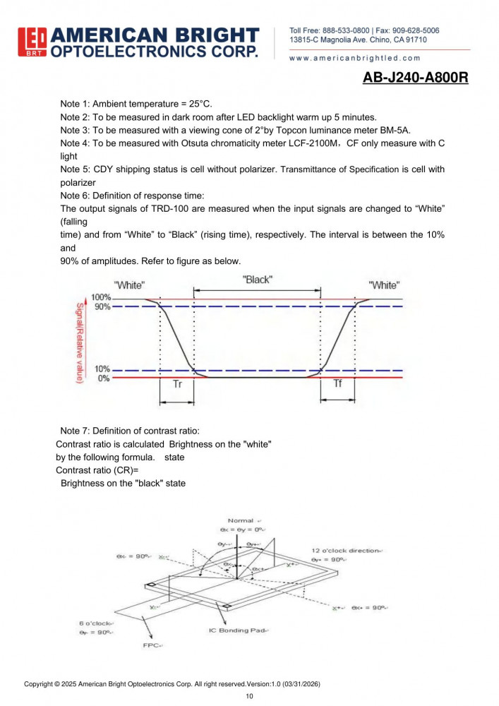 AB-J240-A800R datasheet page 10