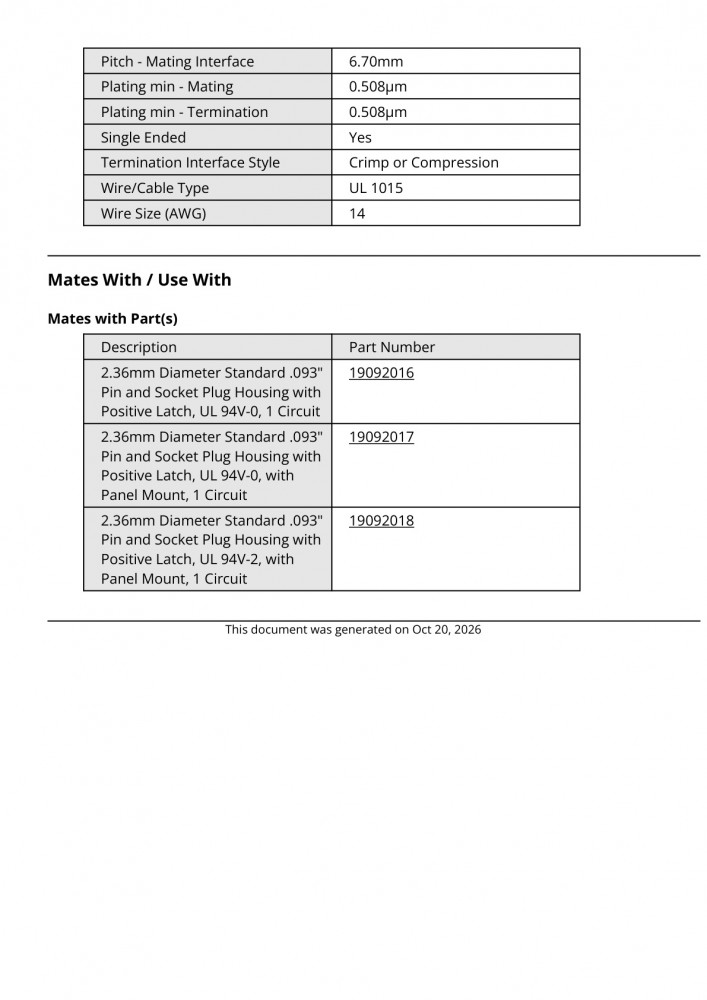 Technical document image 3 for MOLEX 2162911011