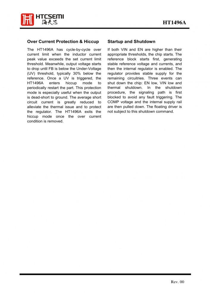 HT1496ARTZ datasheet page 7