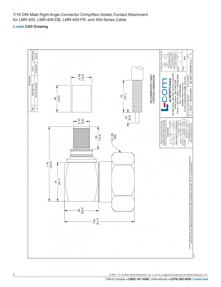 EZ-400-716M-RA-X-LC dimensional drawing page