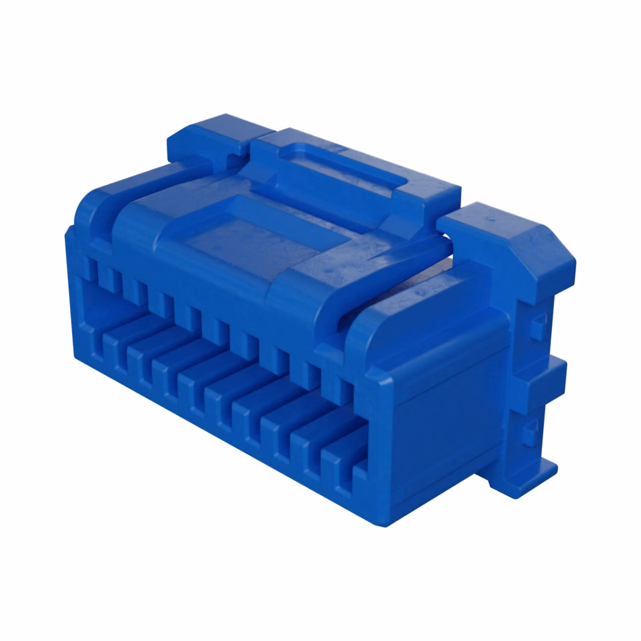 Micro-Lock Plus TPA Type Receptacle Housing, 1.25mm Pitch, Dual Row, Positive Lock, 20 Circuits, Blue for sale
