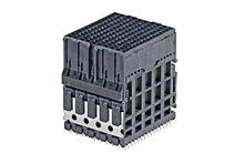 Impact 100 Ohm 5 Pair Mezzanine Receptacle, 40mm Stack Height, Unguided,  12 Columns, 180 Circuits, Plated Through Hole Dimension 0.39mm, Lead-Free