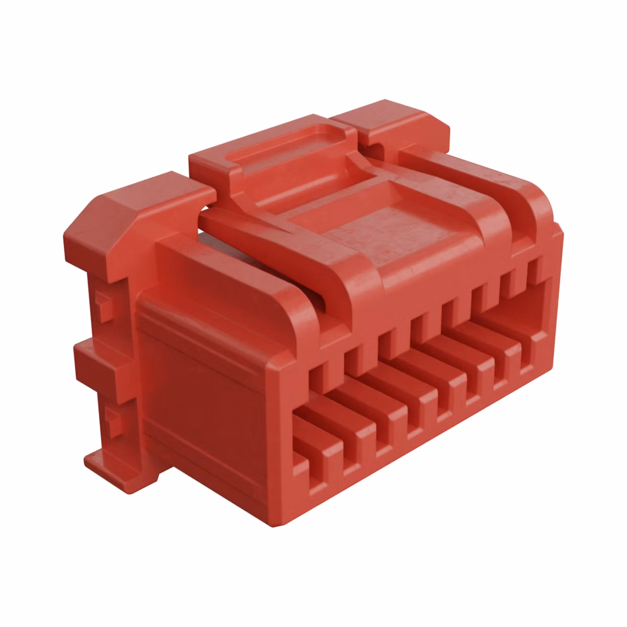 Micro-Lock Plus TPA Type Receptacle Housing, 1.25mm Pitch, Dual Row, Positive Lock, 16 Circuits, Red for sale