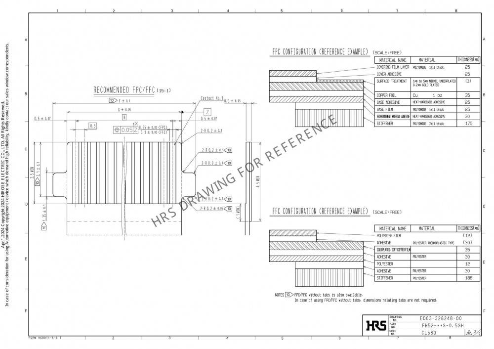 HRS FH52 datasheet page 2