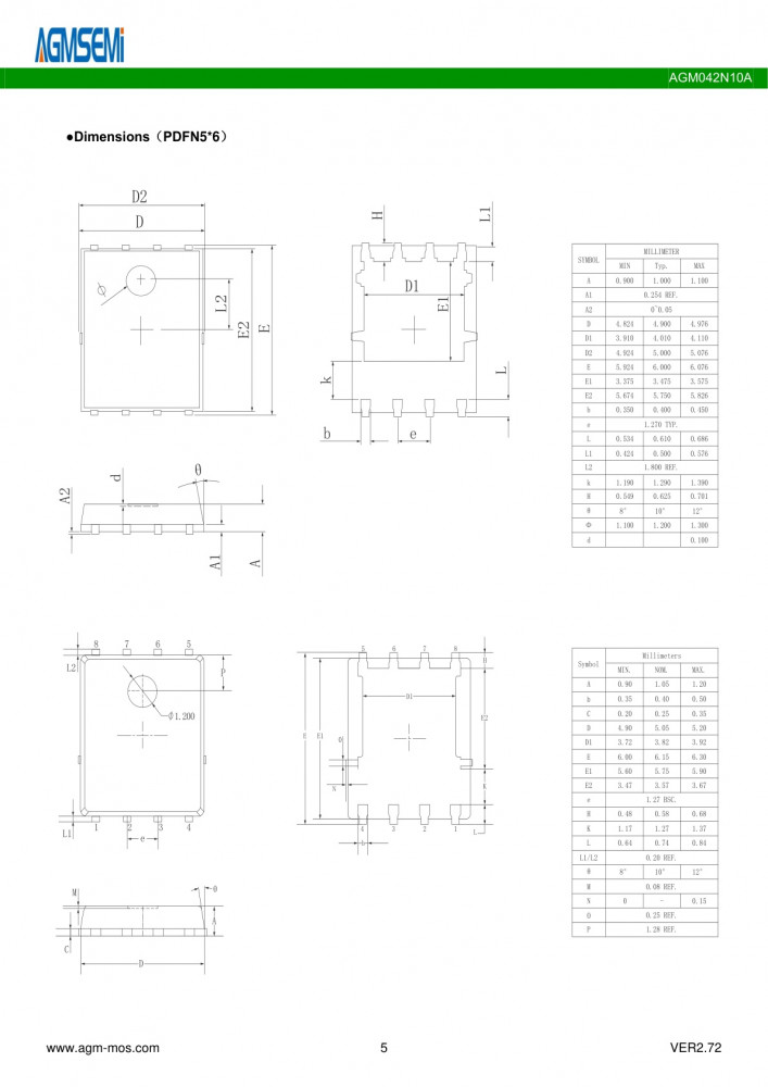 AGM042N10A datasheet page 5