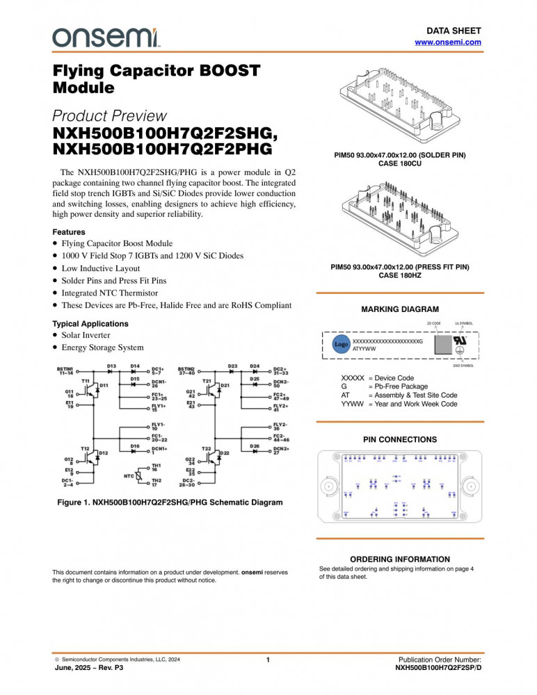 NXH500B100H7Q2F2PHG datasheet page 1