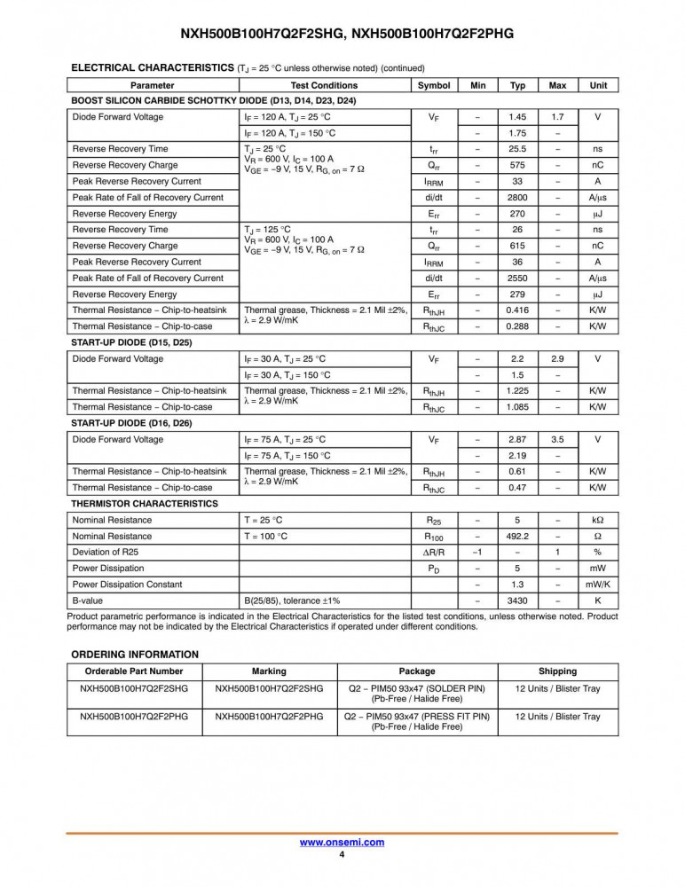 NXH500B100H7Q2F2PHG datasheet page 4