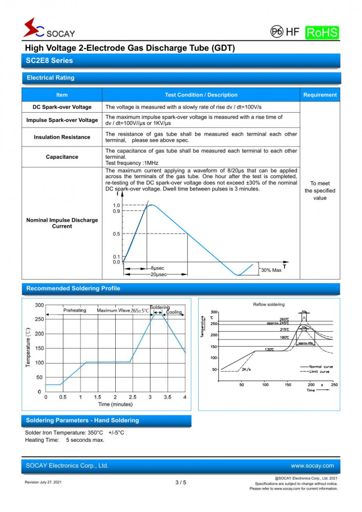 SOCAY SC2E8 datasheet page 3