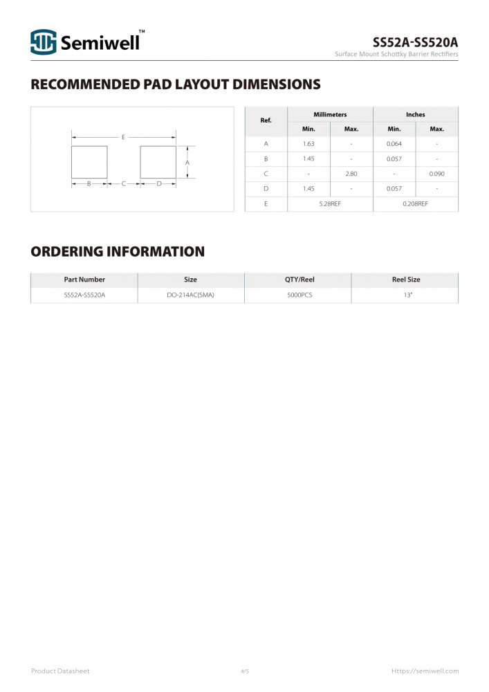 Semiwell SS56A datasheet page 4